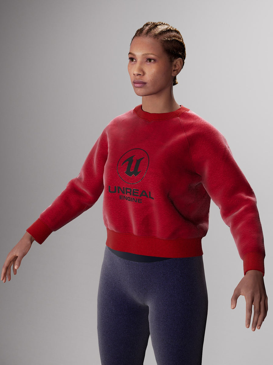 Unreal Engine Logo Red Sweatshirt* – uDraper